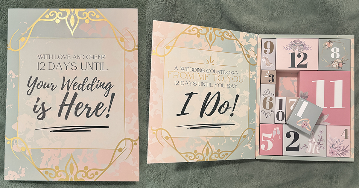 Wedding Countdown Calendar | Wedding Advent Calendar for Brides ...